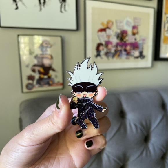 Manga | Jewelry | Gojo Satoru Enamel Pin Jujutsu Kaisen Pin | Poshmark